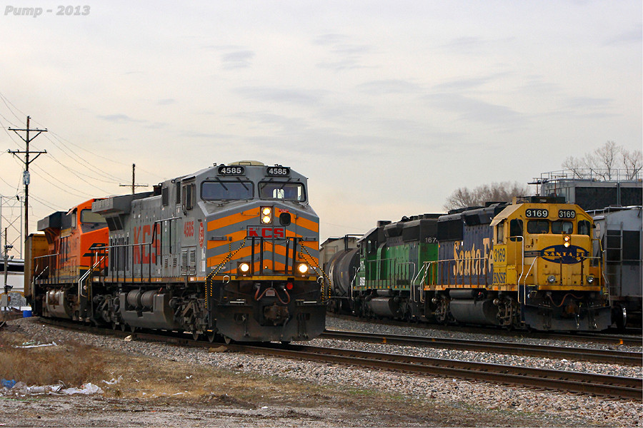 KCS and BNSF Train Pass